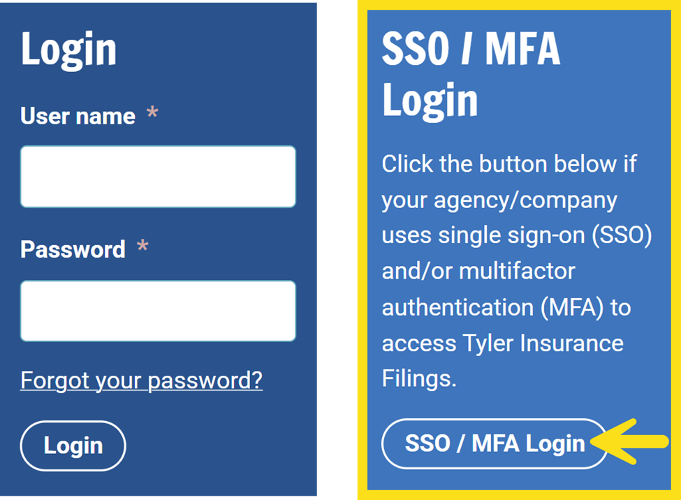 How do I log in using MFA? – Federal - Tyler Insurance Filings (TIF)